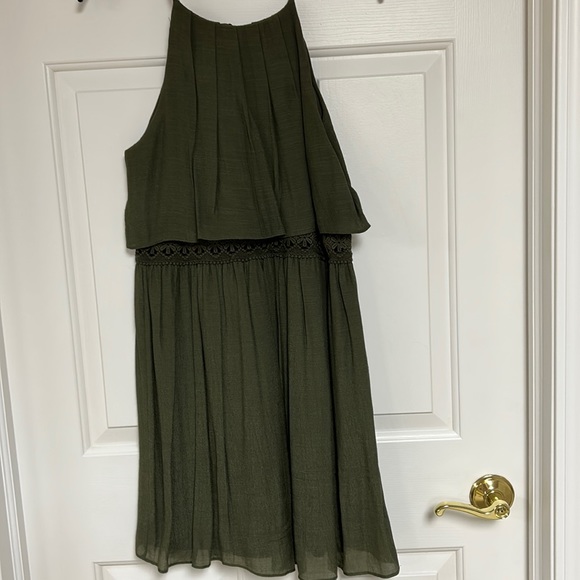 BCX | Dresses | Army Green Dress With Cutouts | Poshmark